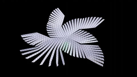 Origami sphere unfolding. 3d animation r... | Stock Video | Pond5