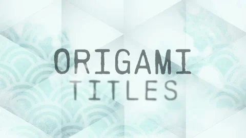 Folding Paper After Effects Templates ~ Projects | Pond5