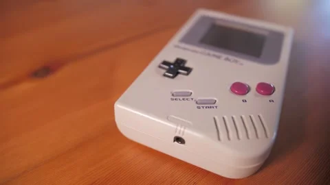 original nintendo game boy 90s console 4... | Stock Video | Pond5