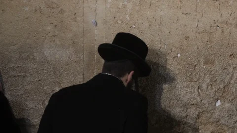 Crying At The Wailing Wall Jerusalem Stock Video Footage | Royalty Free ...