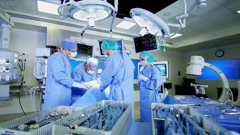 Orthopedic surgical operation performed ... | Stock Video | Pond5