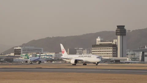 Osaka Airport Terminal, Control Tower, G... | Stock Video | Pond5