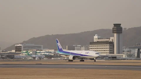 Osaka Airport Terminal, Control Tower, G... | Stock Video | Pond5