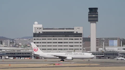 Osaka Airport Terminal, Control Tower, G... | Stock Video | Pond5