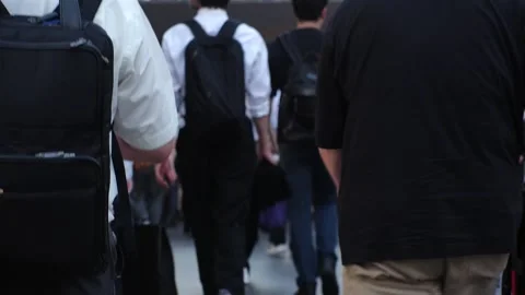 OSAKA, JAPAN : Back shot of crowd of peo... | Stock Video | Pond5