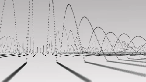 Oscillating Sine Waveform Lines Science ... | Stock Video | Pond5