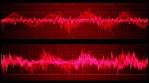 Oscilloscope grid CG particle motion gra... | Stock Video | Pond5
