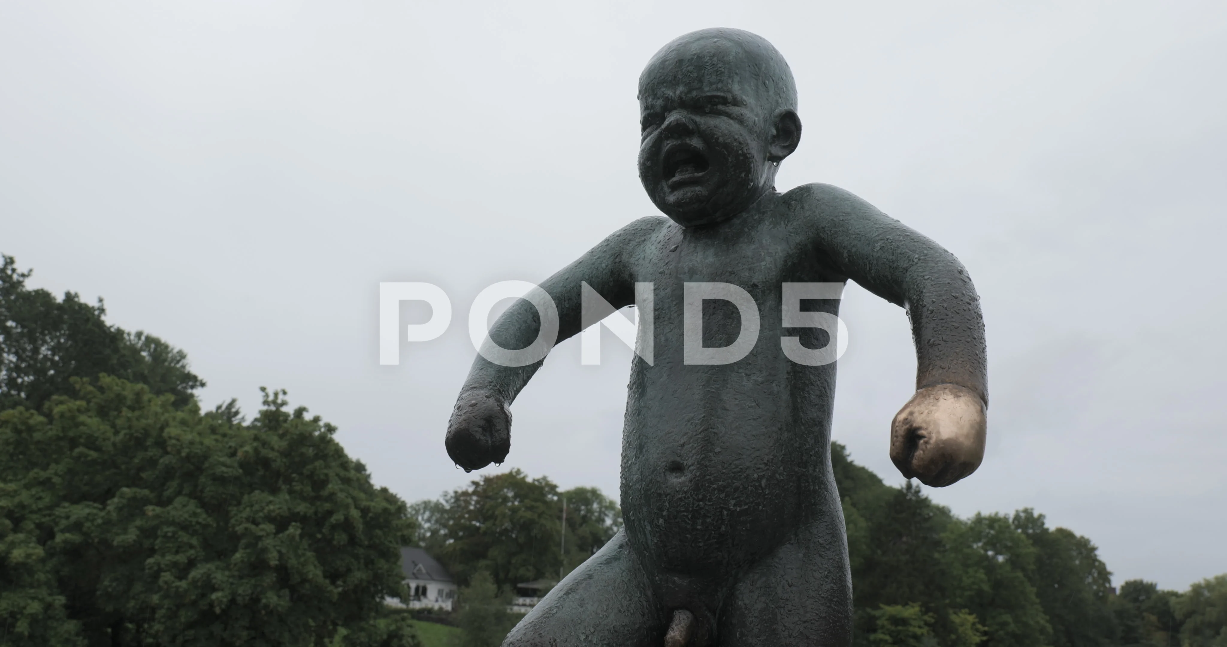 Statue Crying Baby