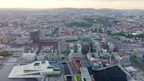 Oslo, Norway. Panoramic view of the city... | Stock Video | Pond5