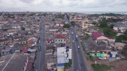 Osu Accra Ghana Historic Traditional Coa... | Stock Video | Pond5