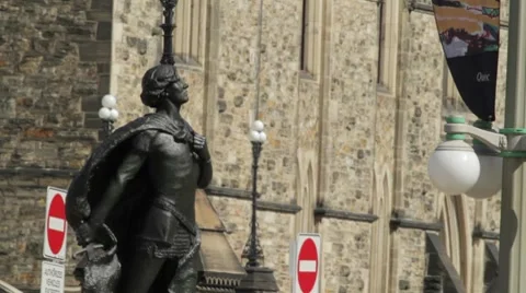 Ottawa Statue | Stock Video | Pond5