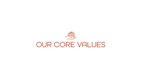 Our core values sign on white background | Stock Video | Pond5