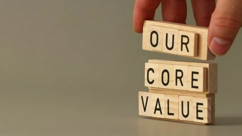 Our Core Values ??Symbol. Concept words ... | Stock Video | Pond5