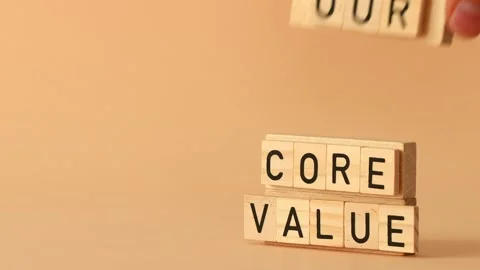Our Core Values ??Symbol. Concept words ... | Stock Video | Pond5