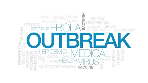 Outbreak animated word cloud, text desig... | Stock Video | Pond5