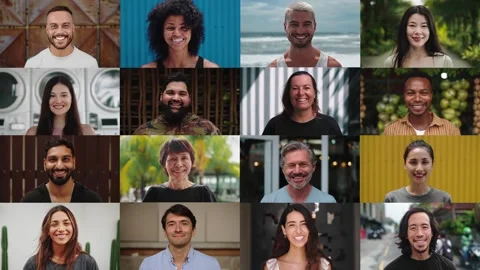 Outdoor Portraits of Beautiful Adult Peo... | Stock Video | Pond5