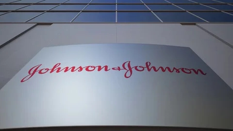 Outdoor signage board with Johnson's log... | Stock Video | Pond5