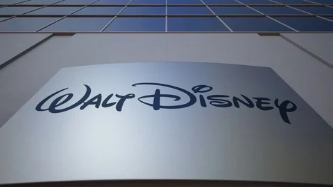 Outdoor signage board with Walt Disney P... | Stock Video | Pond5