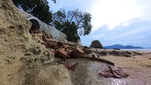 outlet culvert pipe drainage | Stock Video | Pond5