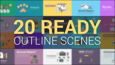 After Effects Template: Outline - Explainer Kit #86085742