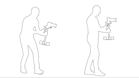 Isolated Cameraman Stock Video Footage | Royalty Free Isolated ...