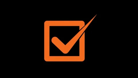Outline Tick Animation in Square, Animat... | Stock Video | Pond5