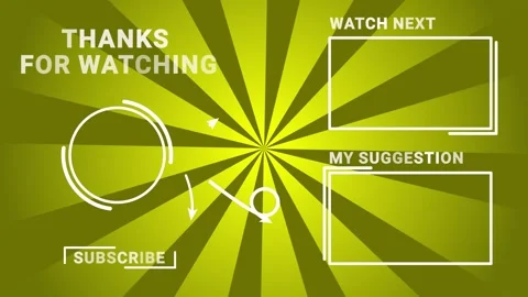 outro end screen video next video my sug... | Stock Video | Pond5