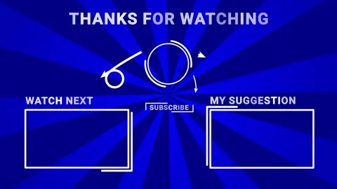 Video End Screen Stock Videos – Royalty-Free HD & 4K Videos