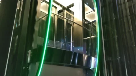 outside view of glass futuristic elevato... | Stock Video | Pond5