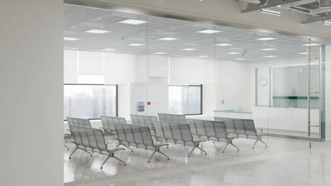 Outside View Of Hospital Waiting Area Wi... | Stock Video | Pond5