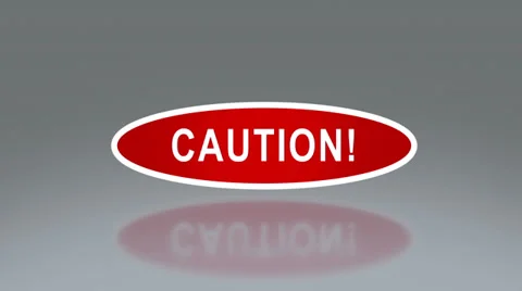 Caution Signage Stock Footage ~ Royalty Free Stock Videos | Pond5