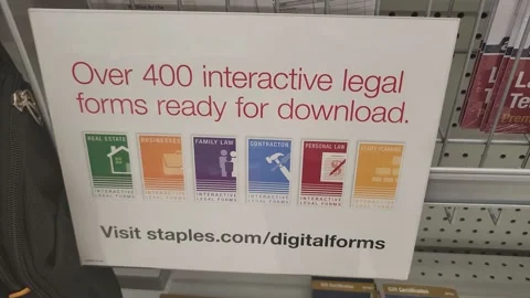 Over 400 Interactive Legal Forms Signage | Stock Video | Pond5