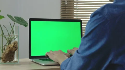 Over the shoulder shot of man typing on ... | Stock Video | Pond5