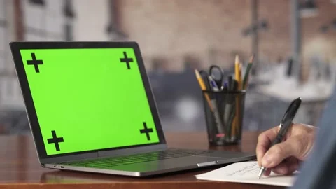Over the shoulder shot of man working on... | Stock Video | Pond5