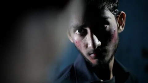 Over the shoulder shot of two men fighti... | Stock Video | Pond5