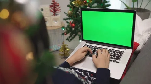 Over the shoulder shot of woman typing o... | Stock Video | Pond5