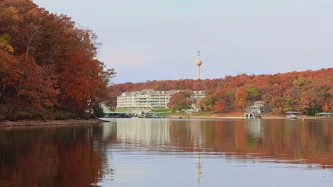 Overcast view of the fall color of a hik... | Stock Video | Pond5
