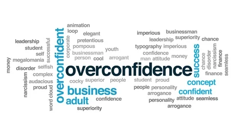 Overconfidence animated word cloud. Kine... | Stock Video | Pond5