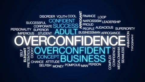 Overconfidence animated word cloud. Kine... | Stock Video | Pond5