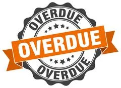 Overdue Stamp Overdue Free Signaling Icons