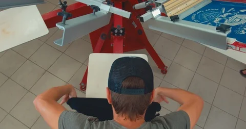 Screen Printing Stock Footage ~ Royalty Free Stock Videos | Pond5