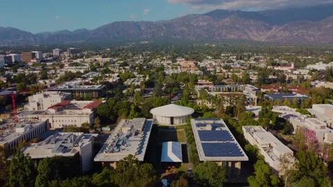 Overhead view of historic Beckman Audito... | Stock Video | Pond5