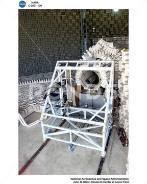OVERHEAD VIEW OF NOZZLE ACOUSTIC TEST RIG POWERED LIFT RIG AND ACTIVE ...