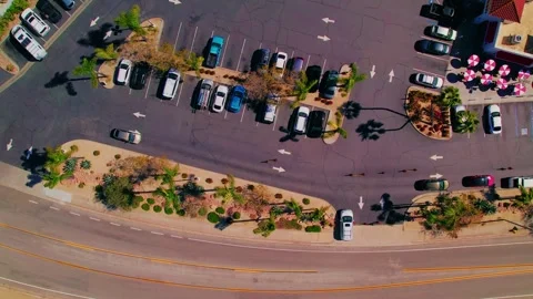 Overhead view of a vehicle entering In-N... | Stock Video | Pond5