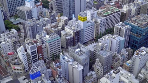 Overpopulated urban concrete jungle of T... | Stock Video | Pond5