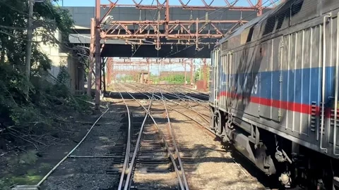 Overtaking a Metro North Train | Stock Video | Pond5