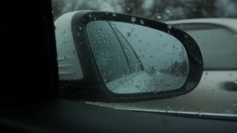 Overtaking sensors lights up on the side... | Stock Video | Pond5