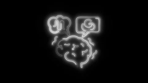 Overthinking Outline Icon in HD Video Ne... | Stock Video | Pond5