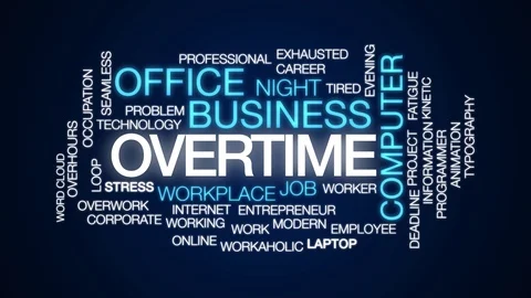 Overtime animated word cloud, text desig... | Stock Video | Pond5
