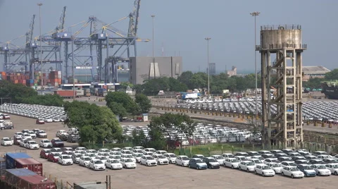 Chennai Port Stock Video Footage | Royalty Free Chennai Port Videos | Pond5